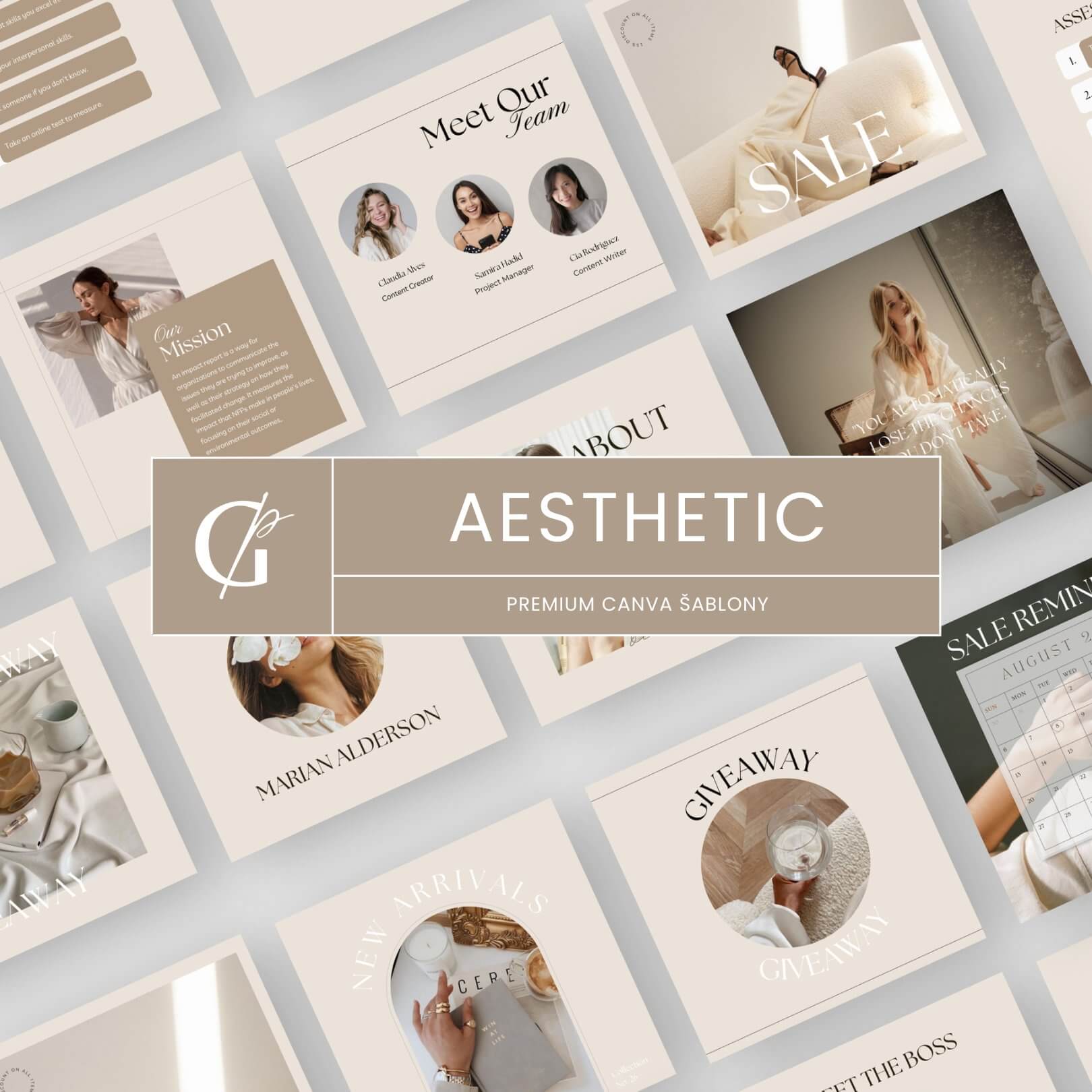 Aesthetic Canva templates – GlamPresets